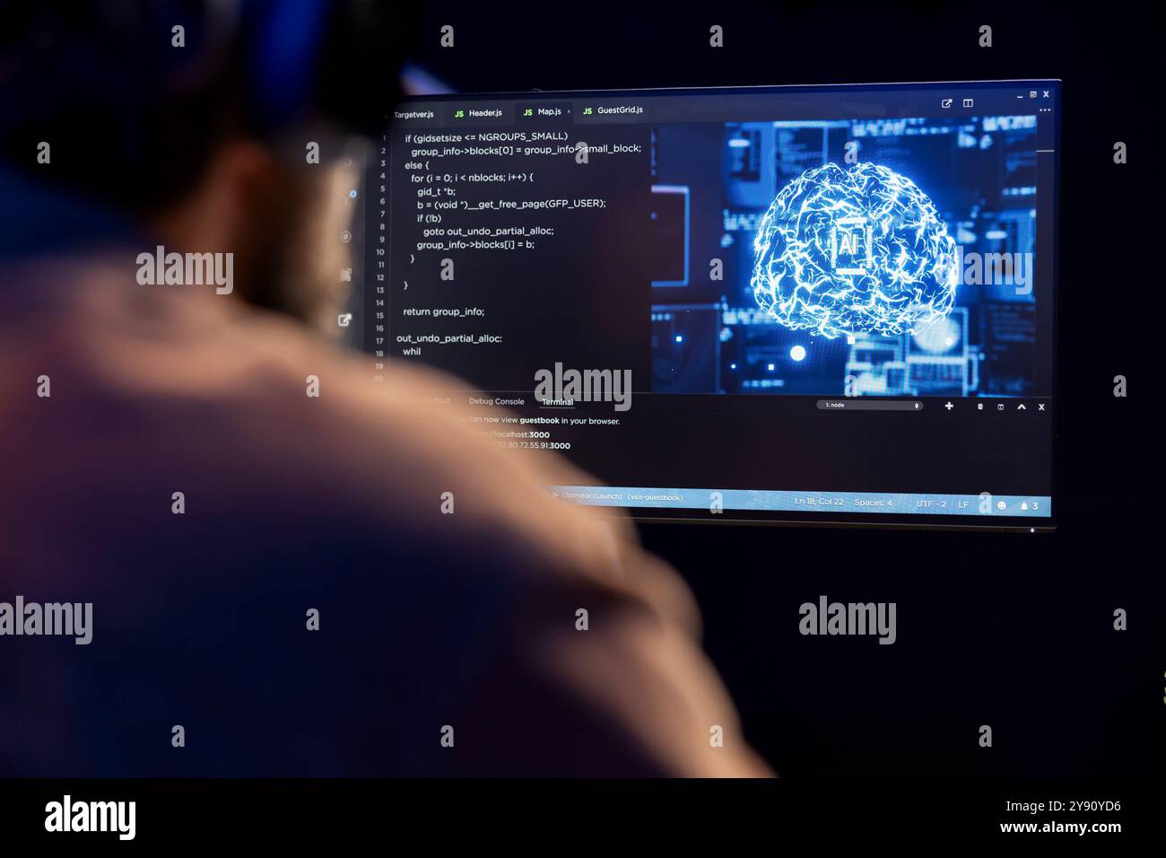 Developer uses ai neural hi-res stock photography and images - Alamy