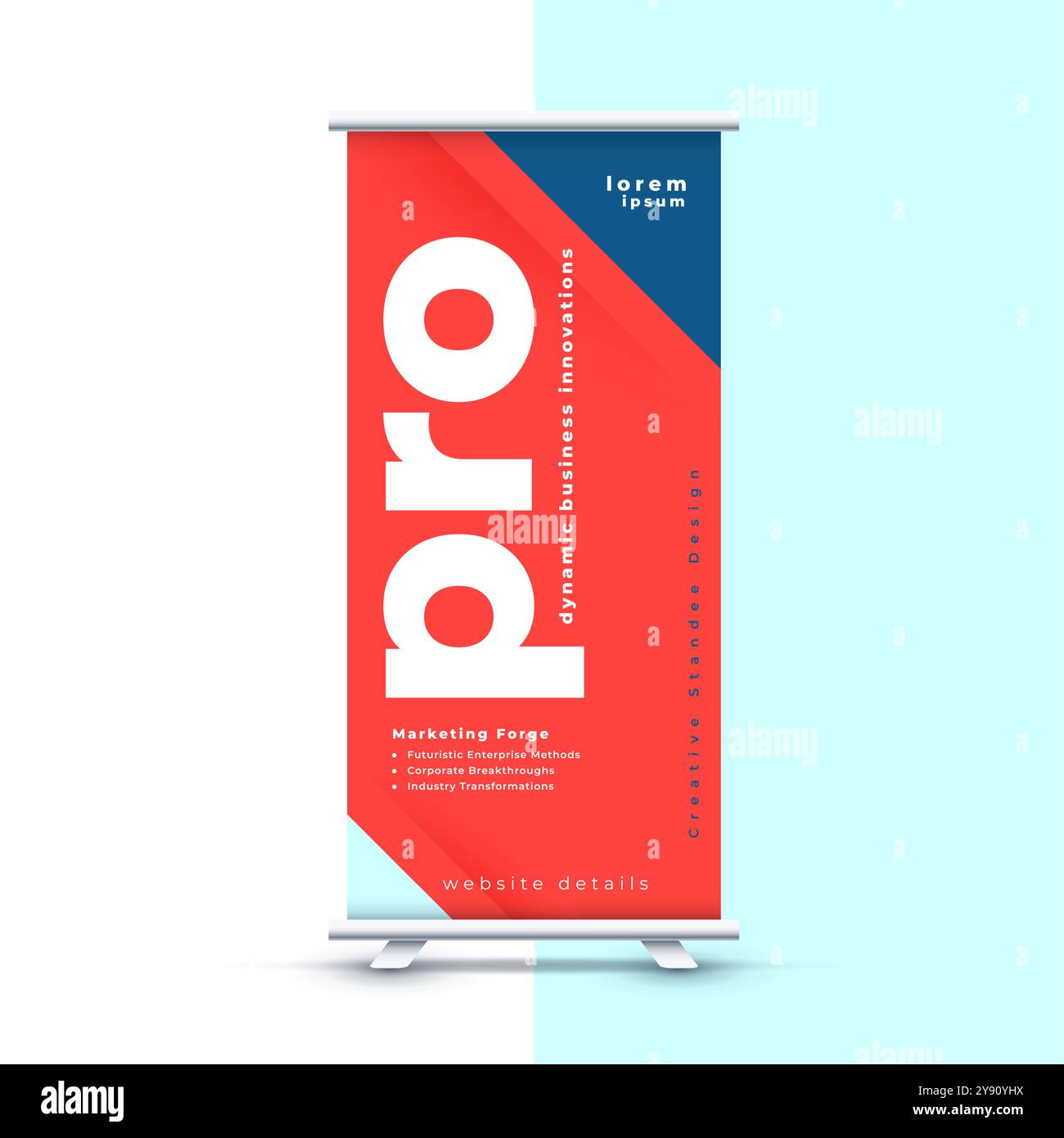 outdoor rollup standee cover layout for corporate promotion vector ...