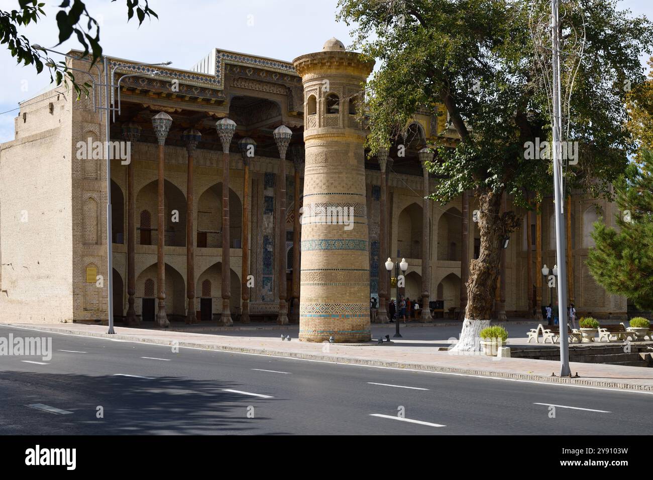 Bukhara, Uzbekistan - Sept 12, 2024: Bolo Haouz Mosque is a historical ...