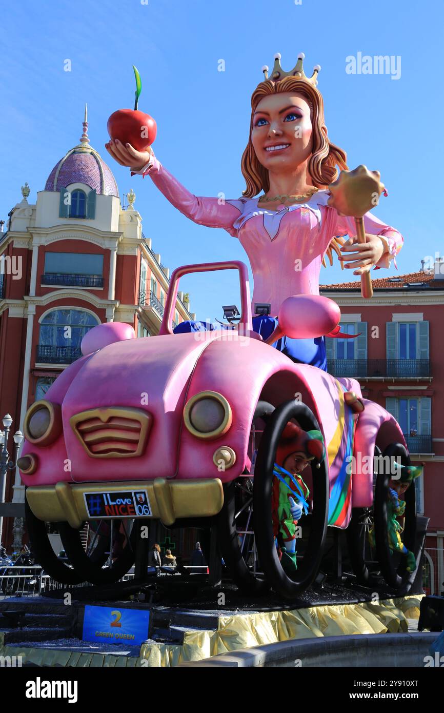 Big heads and floats of the Nice Carnival, the largest carnival in ...