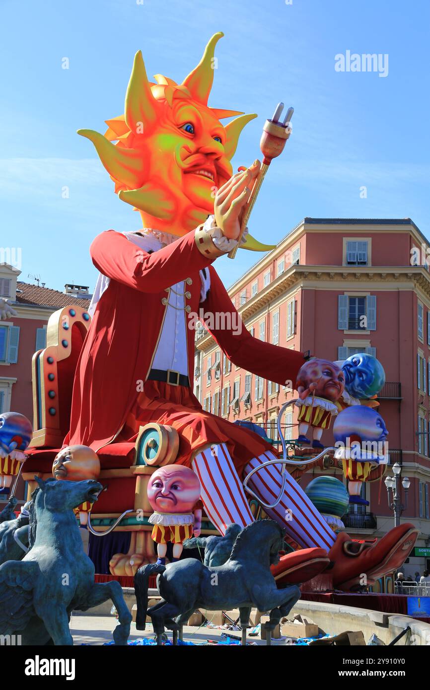 Big heads and floats of the Nice Carnival, the largest carnival in ...