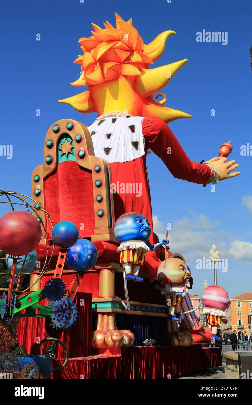 Big heads and floats of the Nice Carnival, the largest carnival in ...