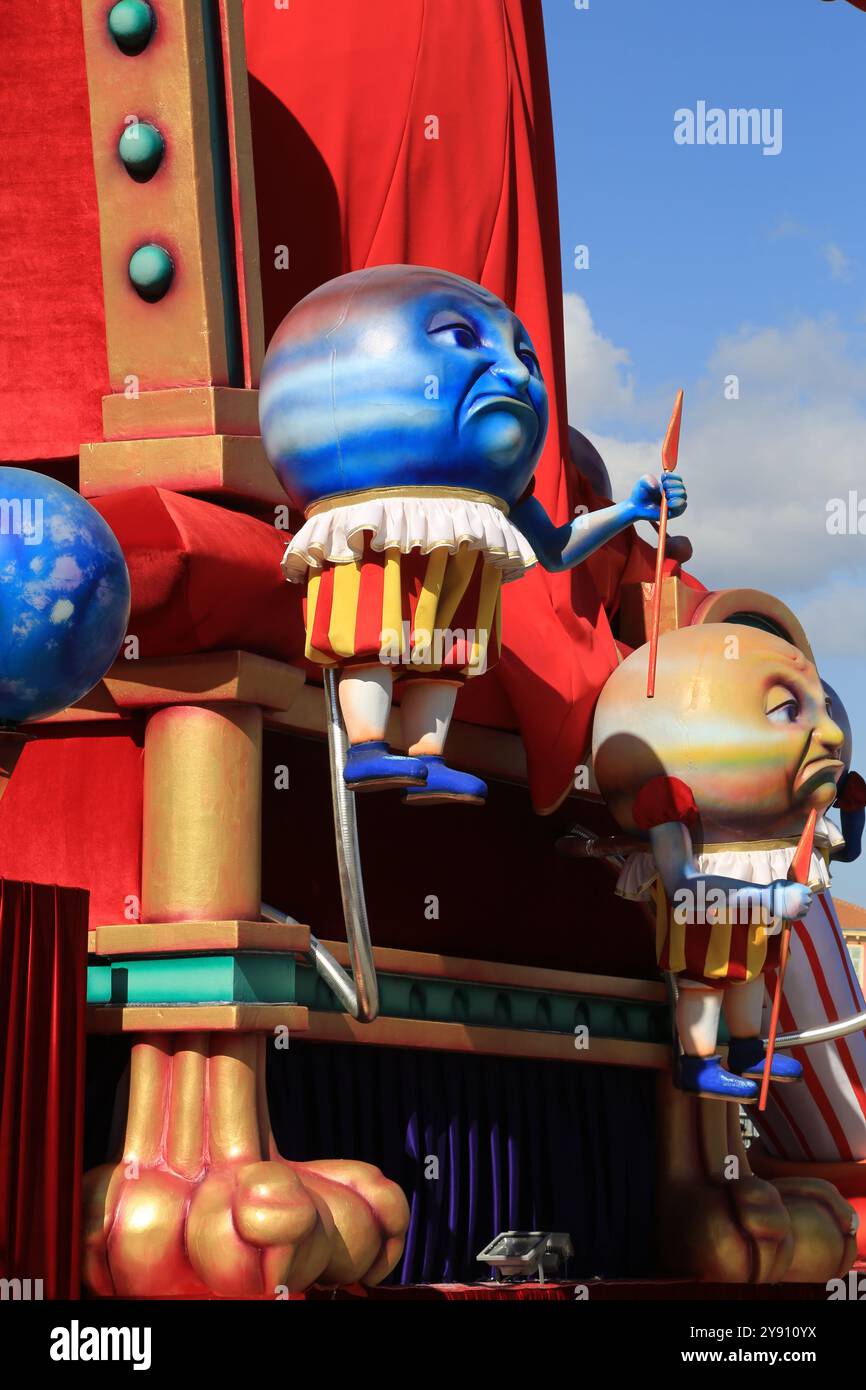 Big heads and floats of the Nice Carnival, the largest carnival in ...