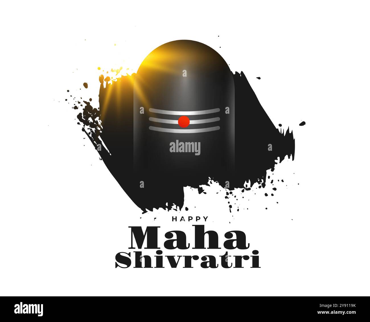 hindu religious maha shivratri celebration background design vector ...