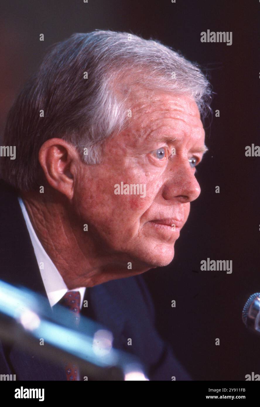 Former U.S. President JIMMY CARTER, appears at a debate session with ...