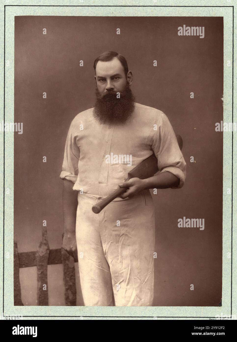 William Gilbert Grace by Herbert Rose Barraud, 1888 Stock Photo - Alamy