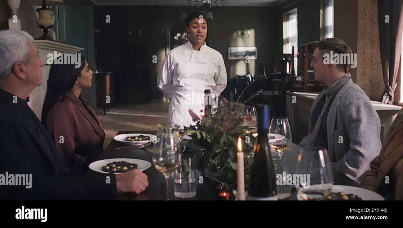 HOUSE OF SPOILS, from left: Istvan Szabo, Amara Karan, Ariana DeBose ...