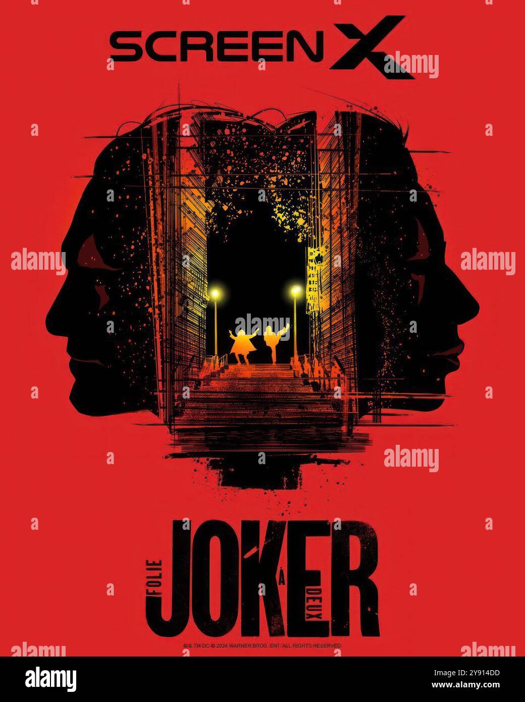 JOKER: FOLIE A DEUX, (aka JOKER 2), Screen X poster, Joaquin Phoenix as ...