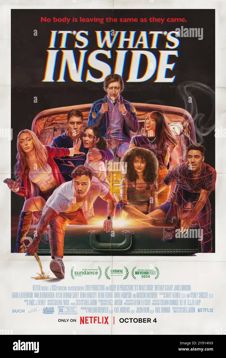 IT'S WHAT'S INSIDE, US poster, top from left: Alycia Debnam-Carey ...