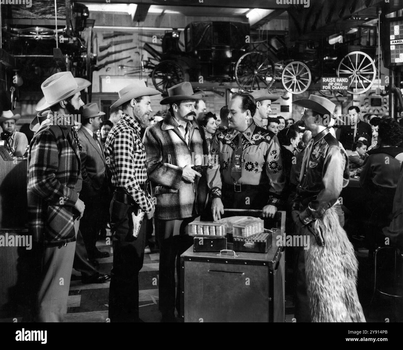 Kewin Mathews, Guy Madison, Brian Keith, William Conrad, Alvy Moore, on ...