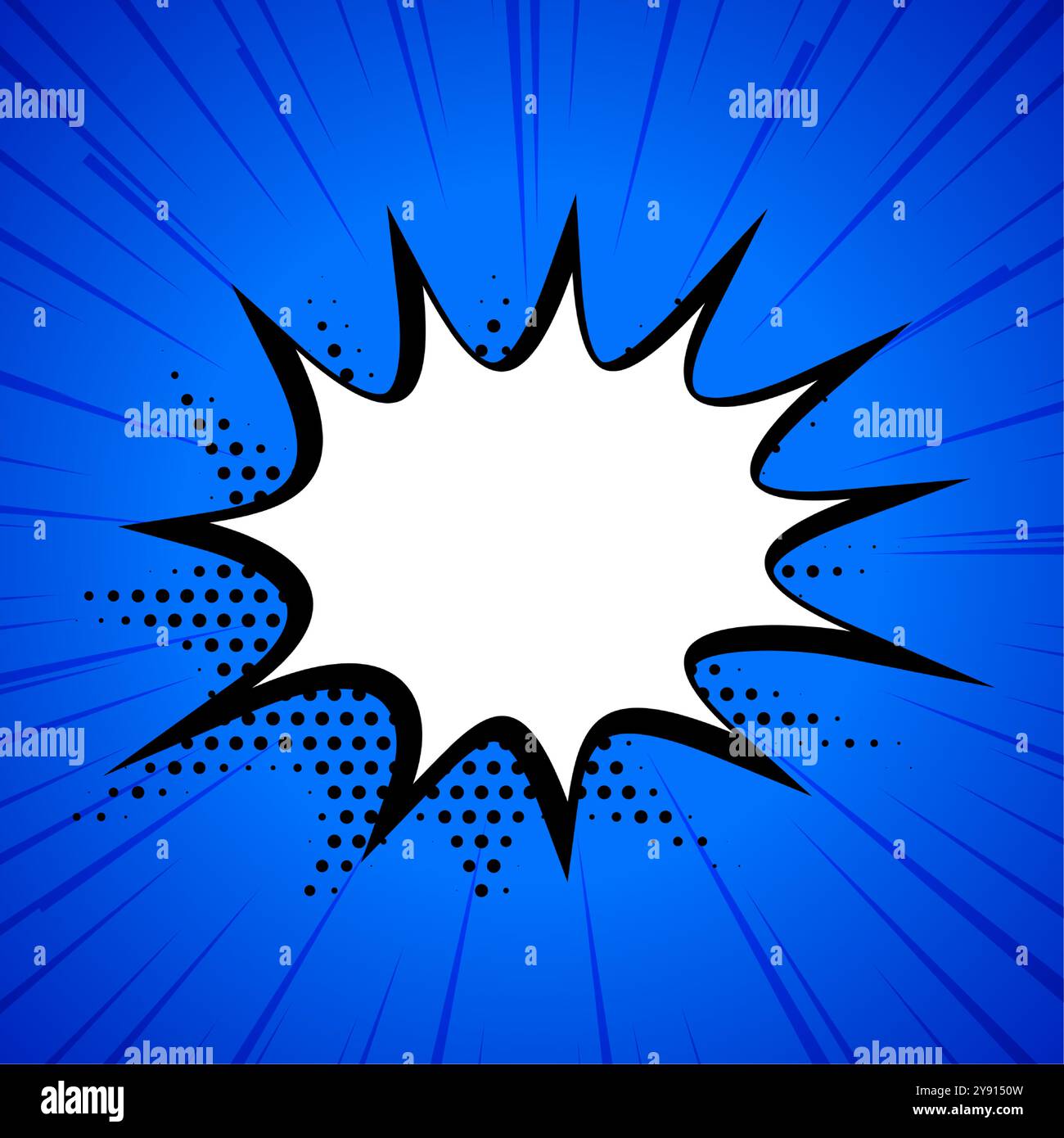 cartoon style empty chat bubble retro background design vector Stock ...