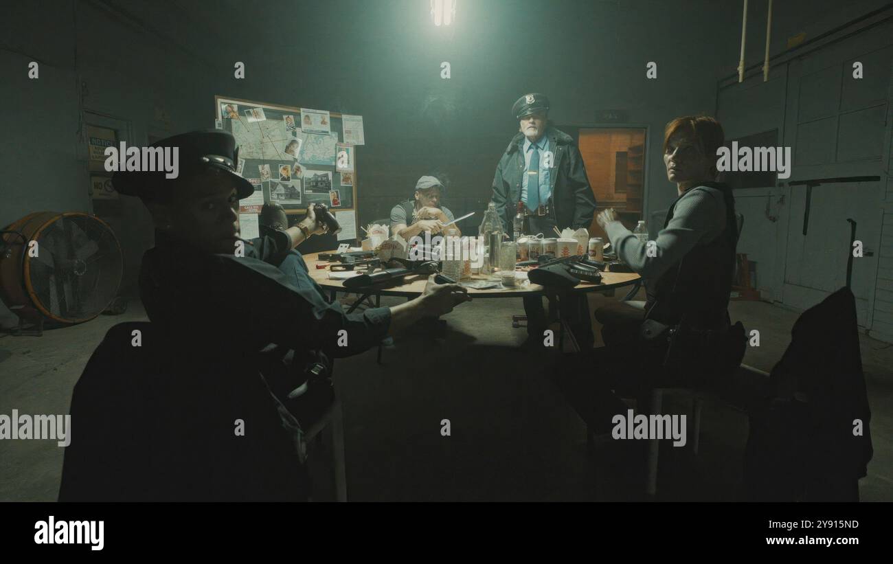 V/H/S/BEYOND, (aka VHS BEYOND), 'Stork' segment, Jolene Andersen (right), 2024. © Shudder ...