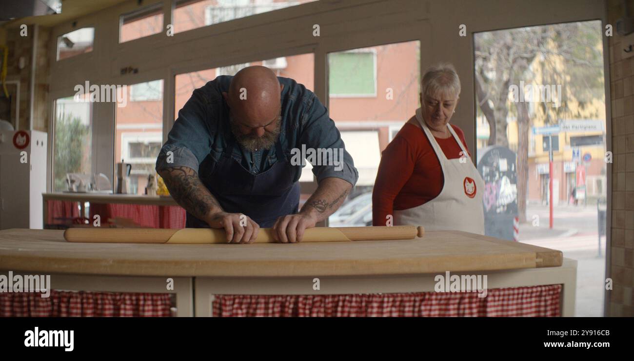 CHEF'S TABLE: NOODLES, Evan Funke (center), (Season 1, ep. 101, aired Oct. 2, 2024). photo ...