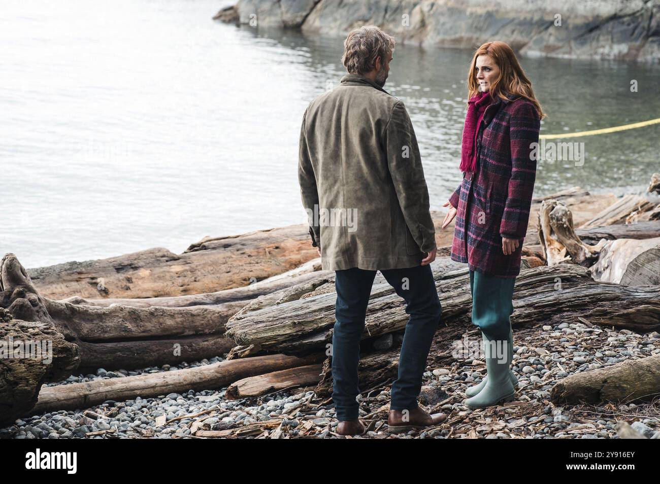 MURDER IN A SMALL TOWN, from left: Rossif Sutherland, Stana Katic, A ...