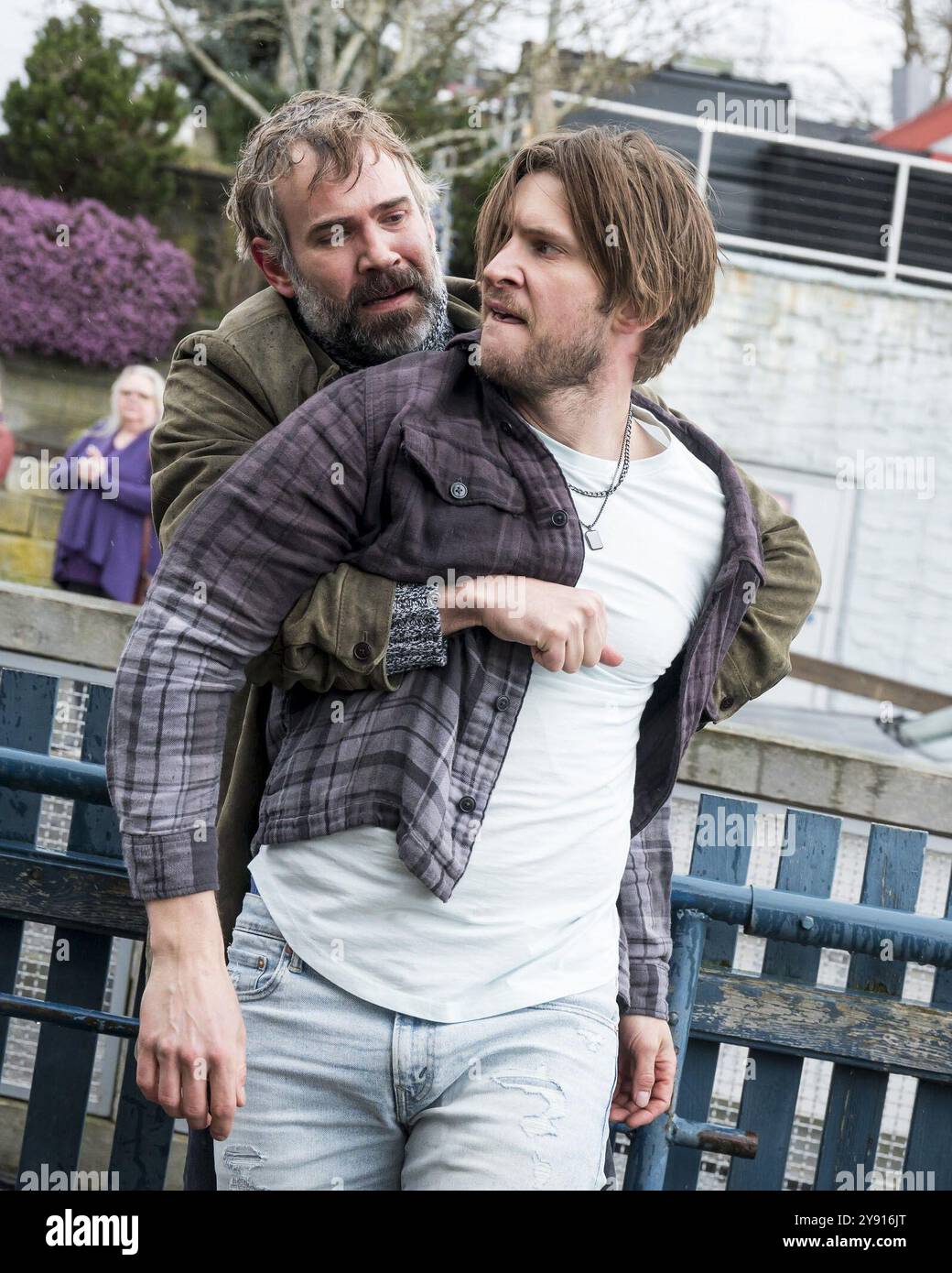 MURDER IN A SMALL TOWN, from left: Rossif Sutherland, Greyston Holt ...