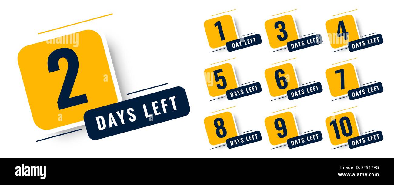 countdown big date announcement template with number of days left badge ...