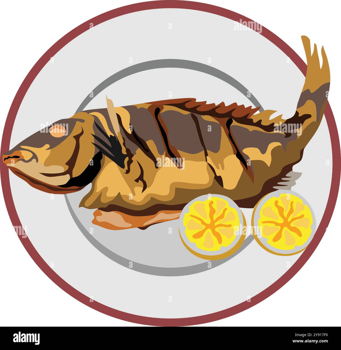 Strong fish Stock Vector Images - Alamy