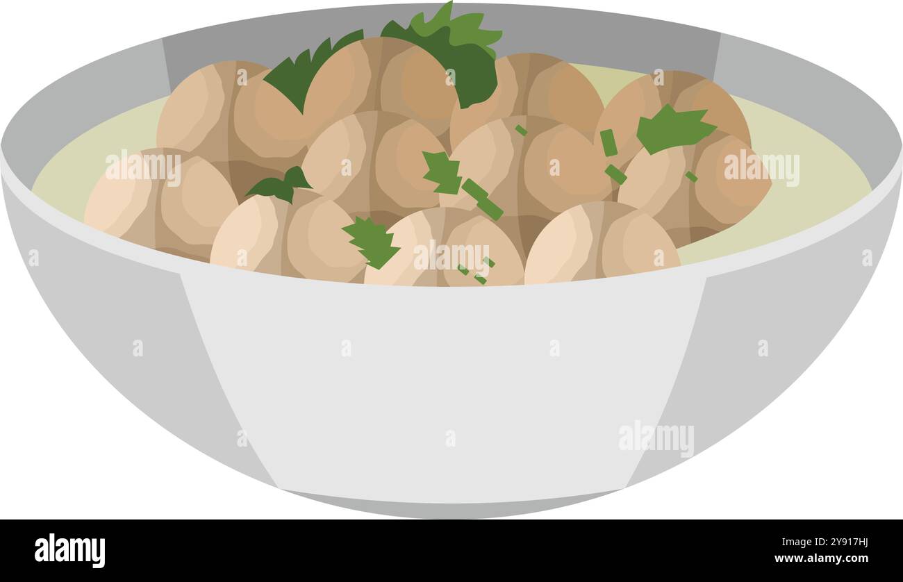 Plate food bowl sauce Stock Vector Images - Alamy