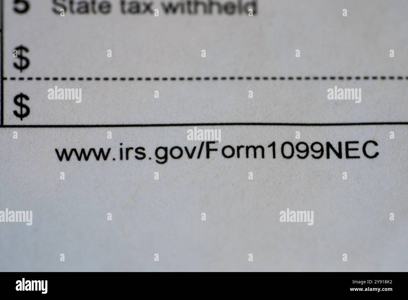 Tax document 1099 form hi-res stock photography and images - Alamy