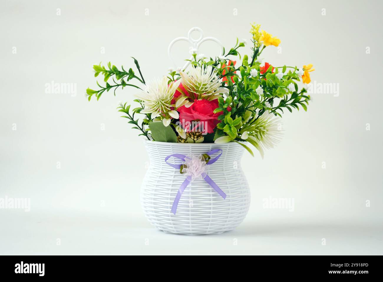 vas with flower isolated on a white background Stock Photo - Alamy