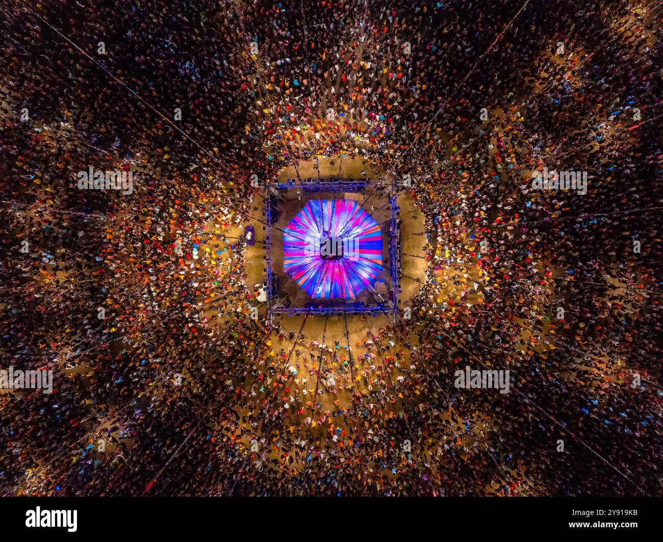 Vadodara, Gujarat, India. 7th Oct, 2024. Aerial view of United Way of ...