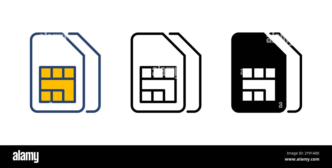 Dual sim icon hi-res stock photography and images - Alamy