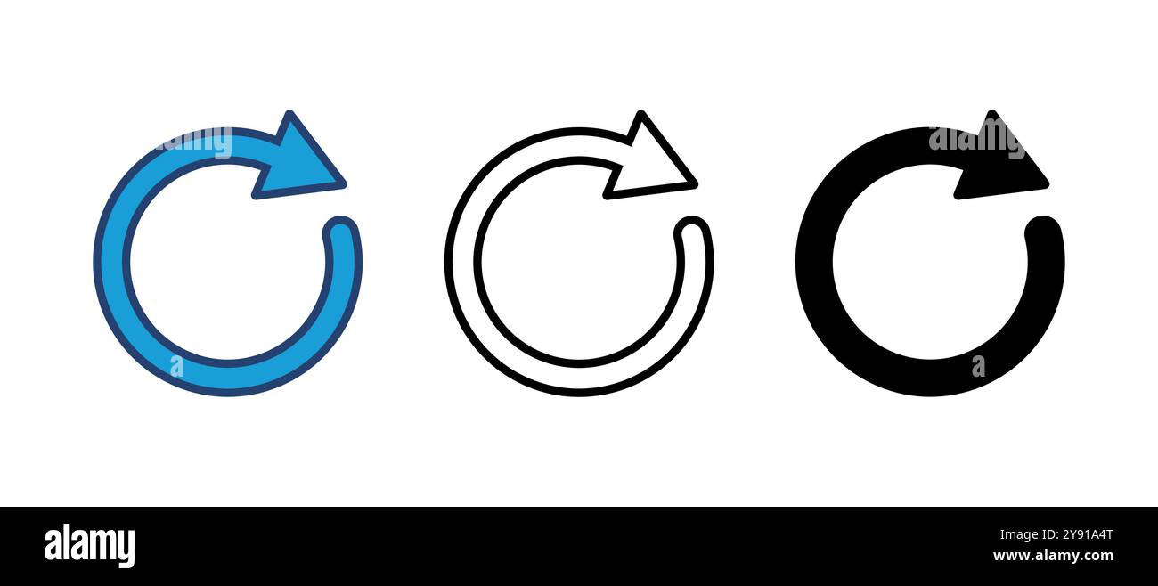 Refresh icon vector. Reload icon vector. Update icon Stock Vector Image & Art - Alamy
