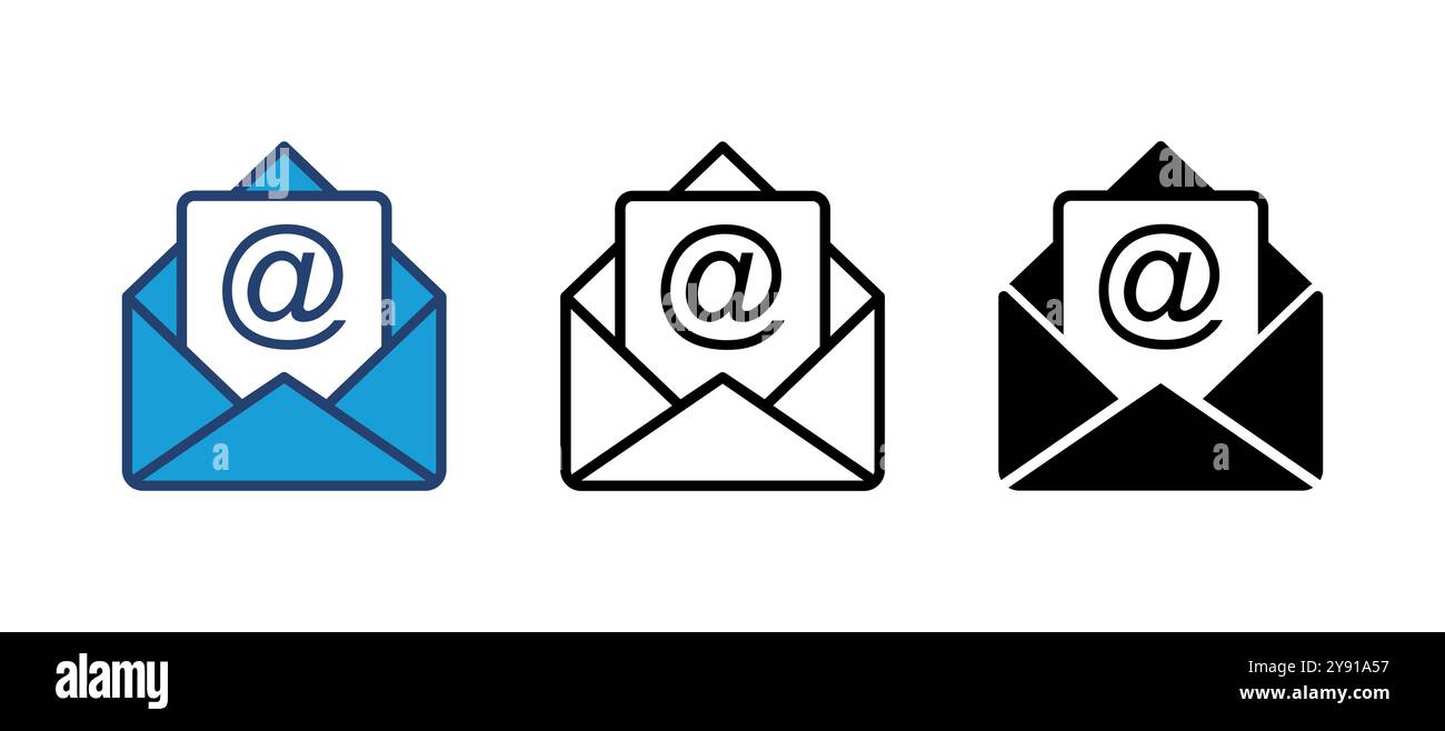 Mail icon vector. email icon vector. E-mail icon. Envelope illustration ...