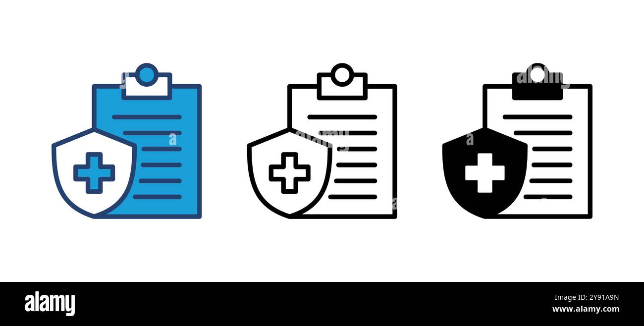 Health insurance icon hi-res stock photography and images - Alamy