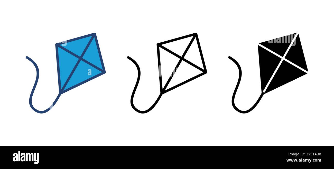 Kite icon vector. kite vector icon Stock Vector Image & Art - Alamy