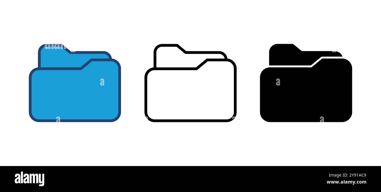 Folder icon vector. folder vector icon Stock Vector Image & Art - Alamy