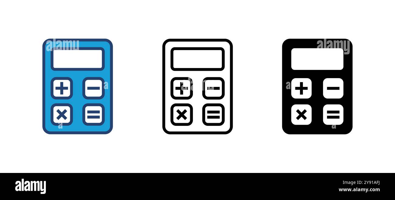 Icon calculator Cut Out Stock Images & Pictures - Alamy