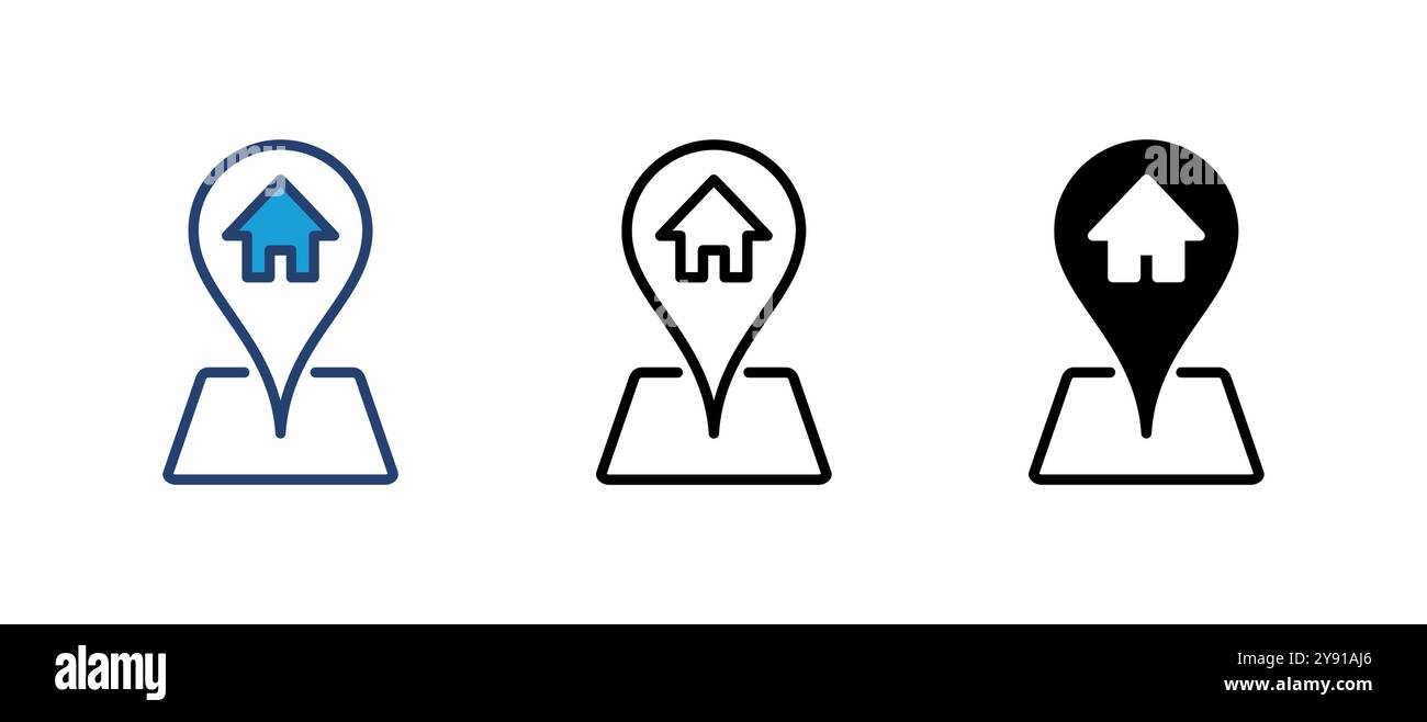 address icon vector. home location icon vector Stock Vector Image & Art ...