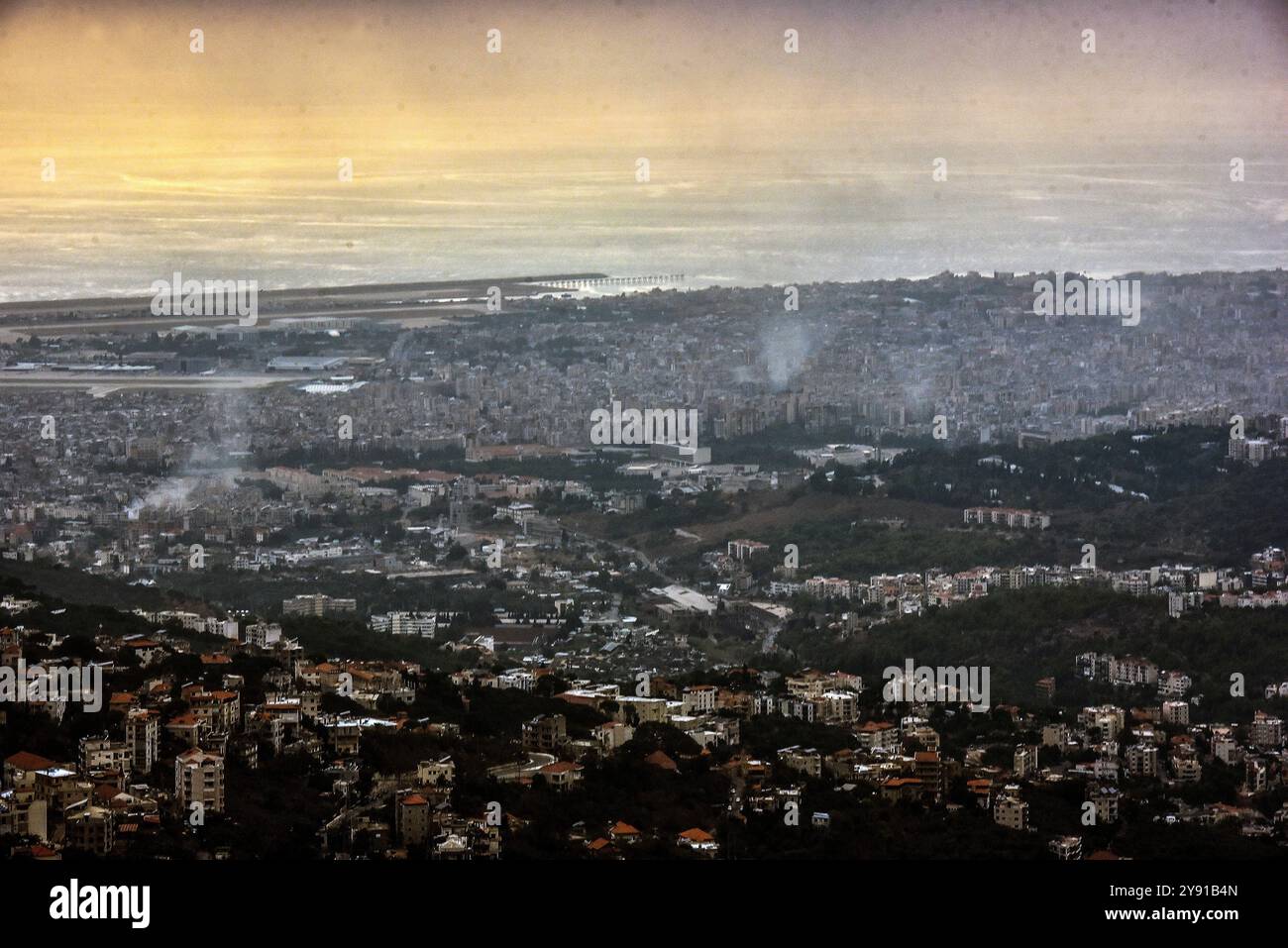 Beirut, Lebanon. 07th Oct, 2024. The capital city of Beirut as seen ...
