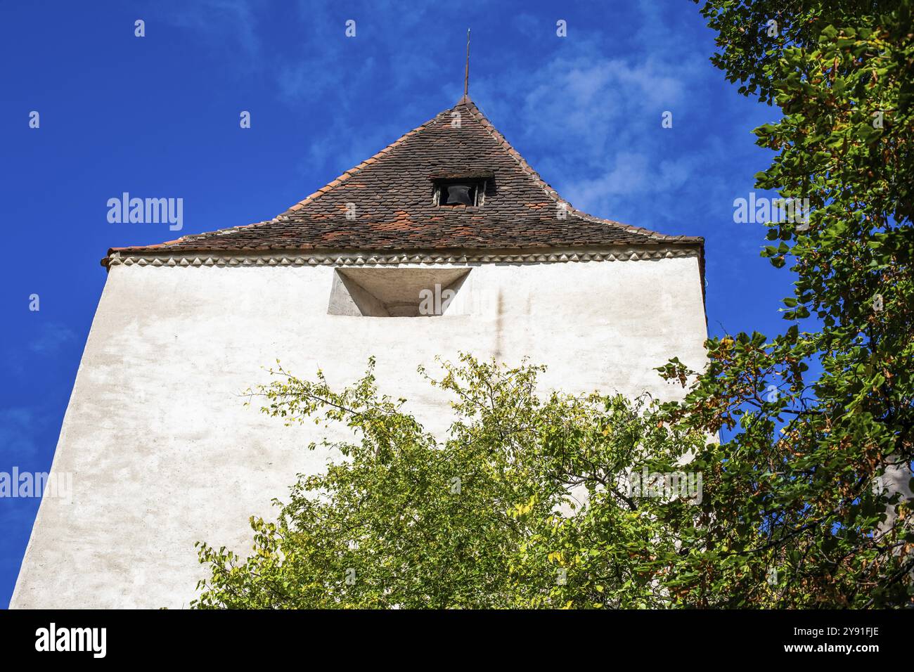 Freimannsturm, medieval town tower, Leoben, Styria, Austria, Europe ...