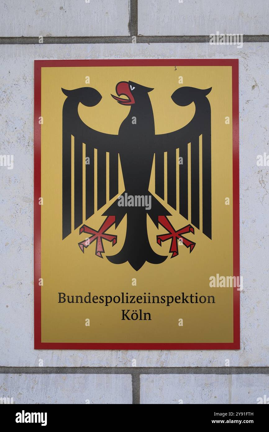 Logo of the Cologne Federal Police Station, Police, Cologne, North ...