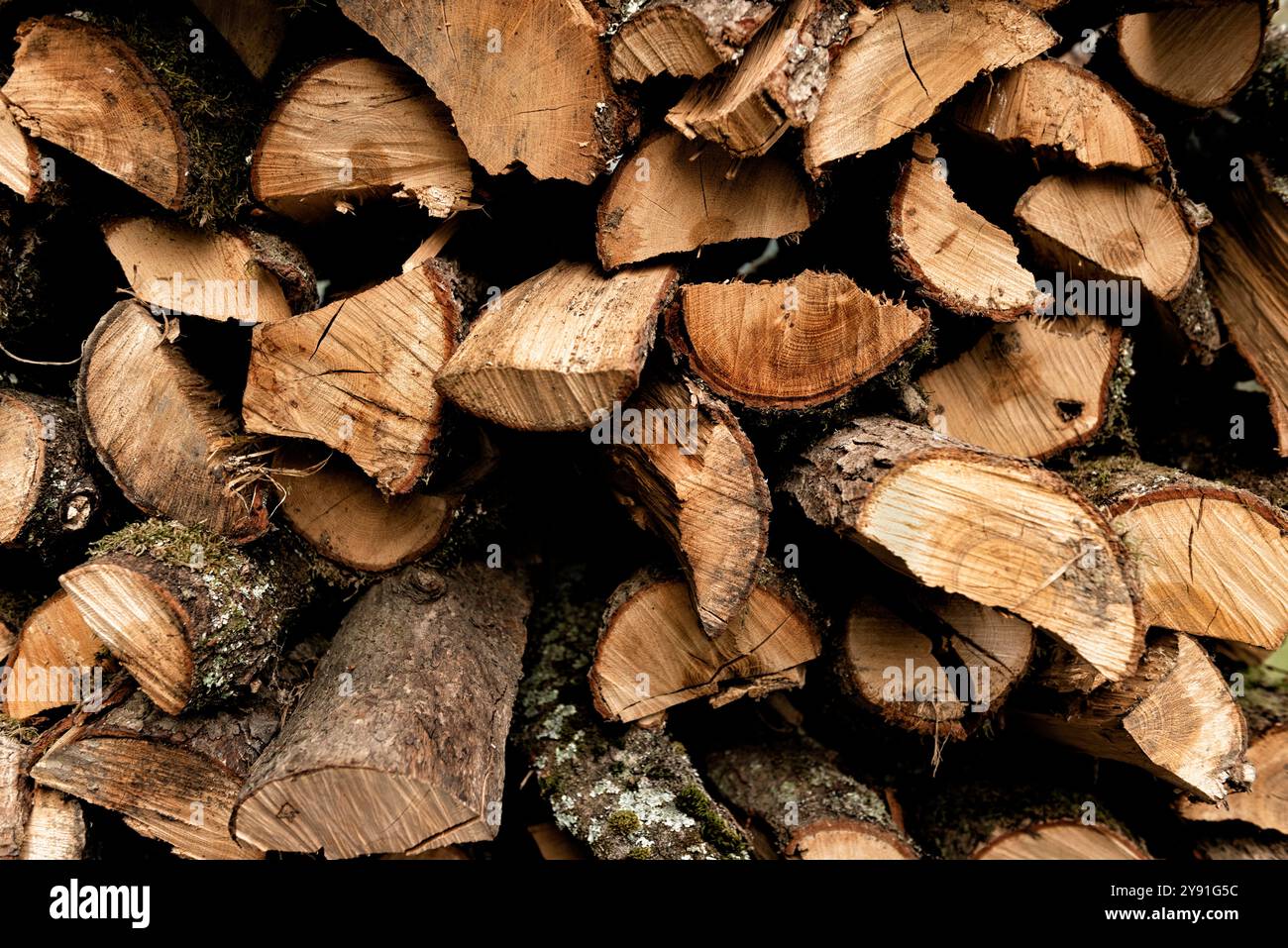 Stack of firewood Stock Photo - Alamy