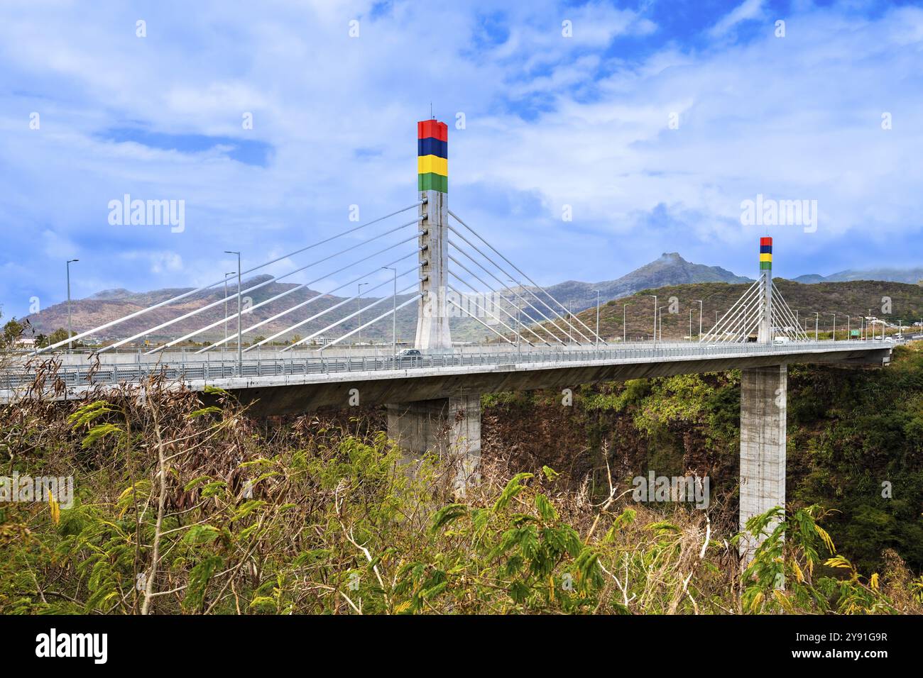 SAJ Bridge, Sir Anerood Jugnauth Bridge, Indian Ocean, Island ...