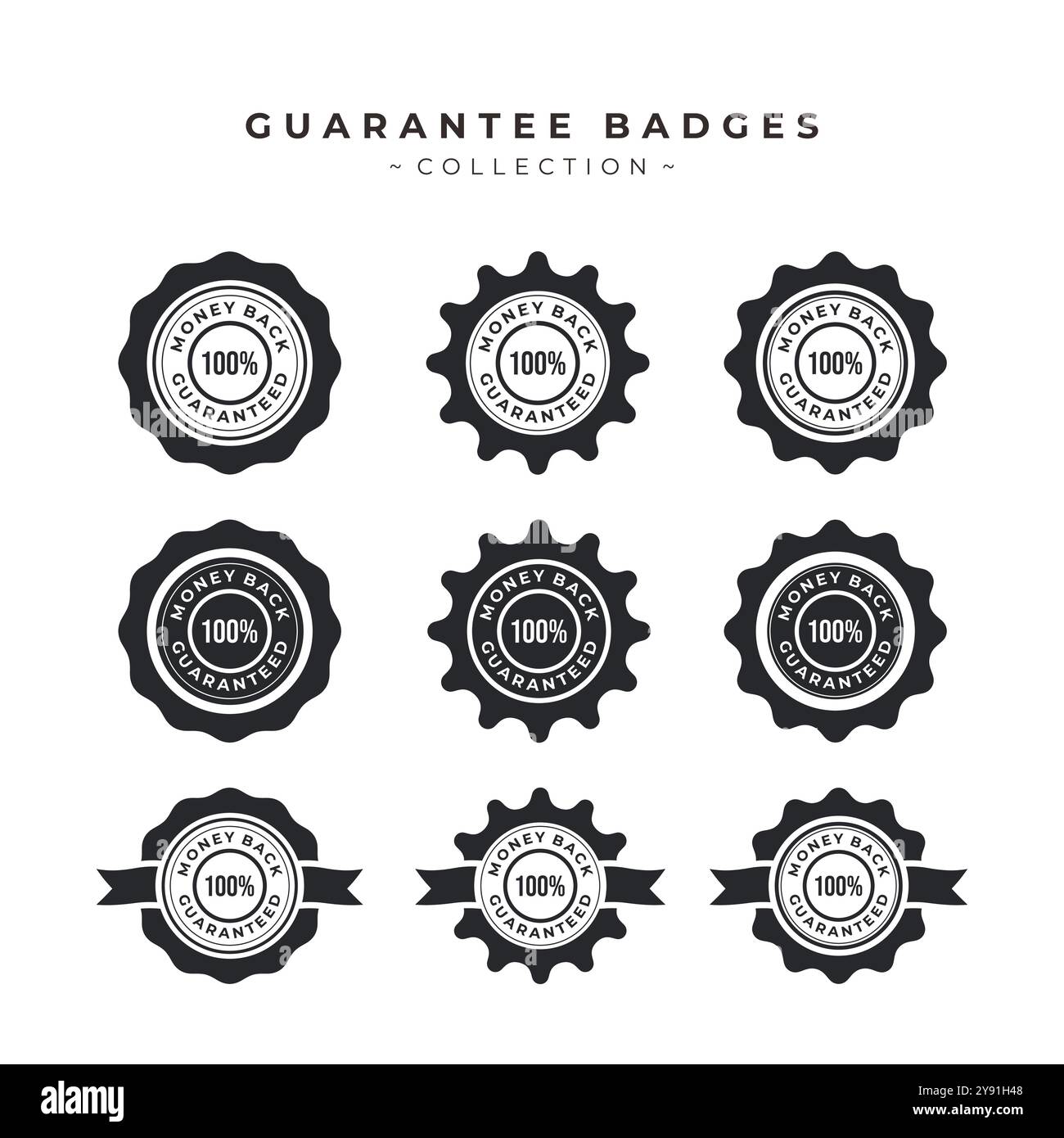 Vintage Quality Guarantee Badges Vector Collections Stock Vector Image & Art - Alamy