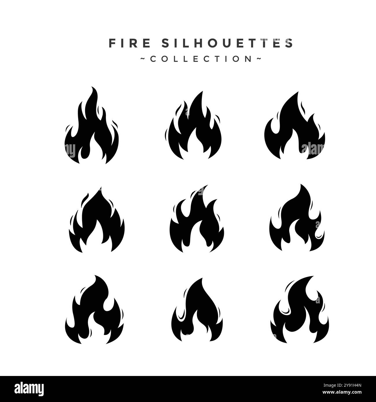 Campfire silhouette vector hi-res stock photography and images - Alamy