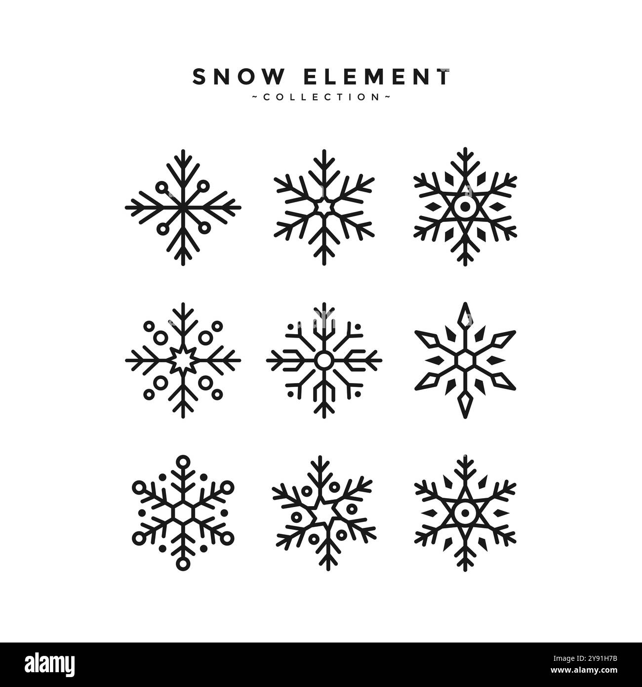 Snow vector Cut Out Stock Images & Pictures - Alamy