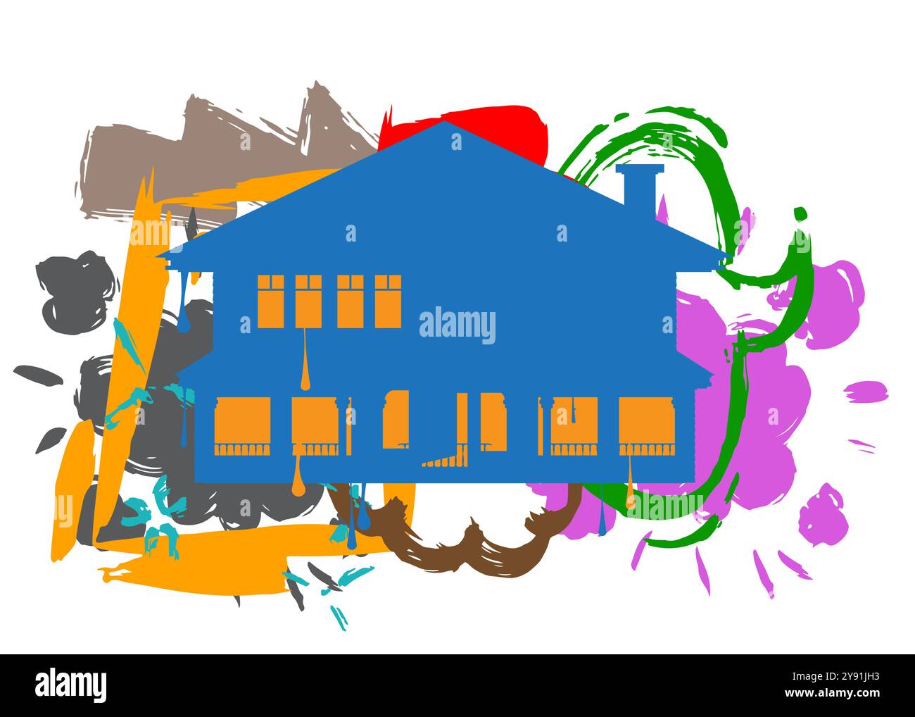 Graffiti in underground building Stock Vector Images - Alamy