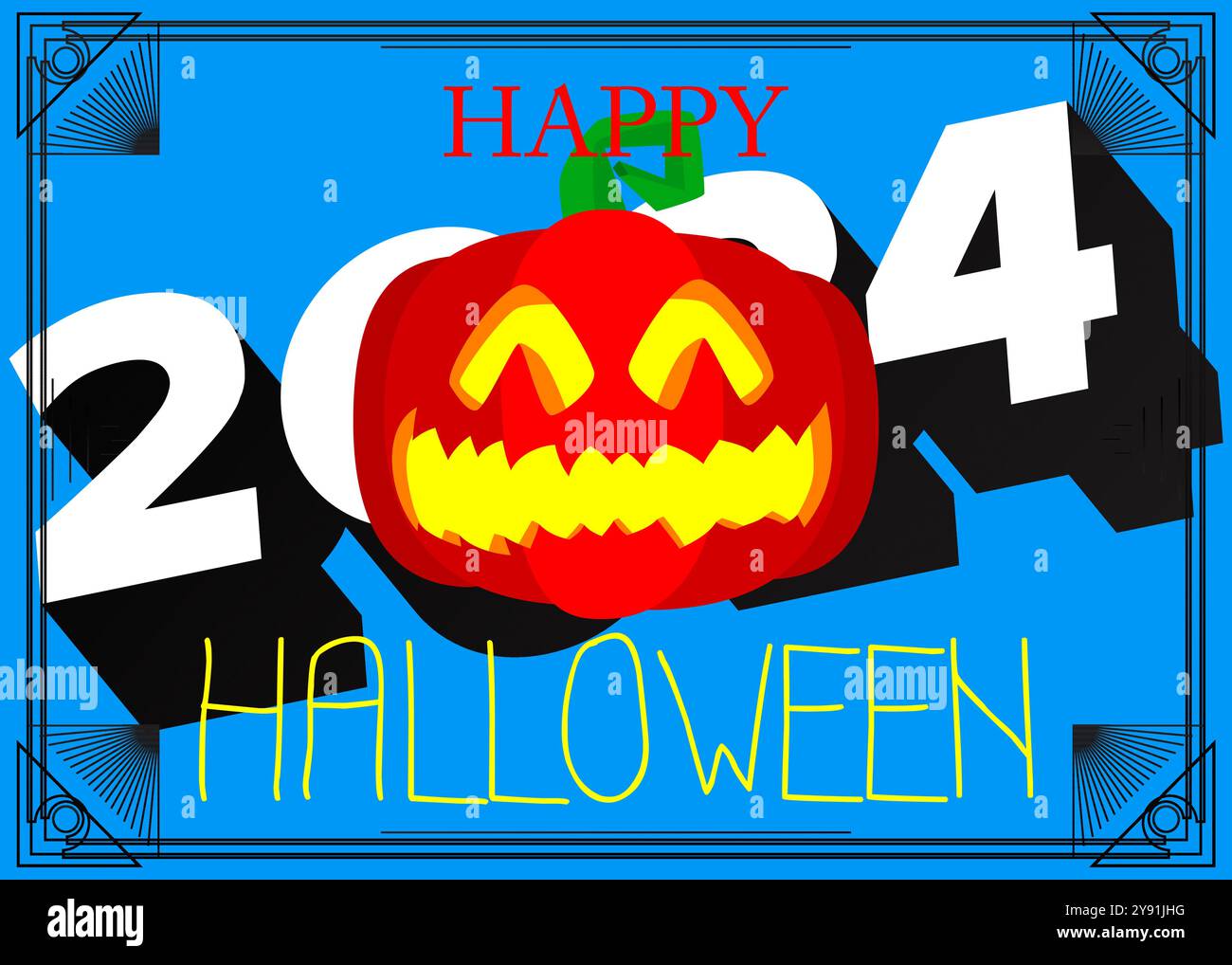 Halloween poster. Banner template for 2024 October Holiday event ...