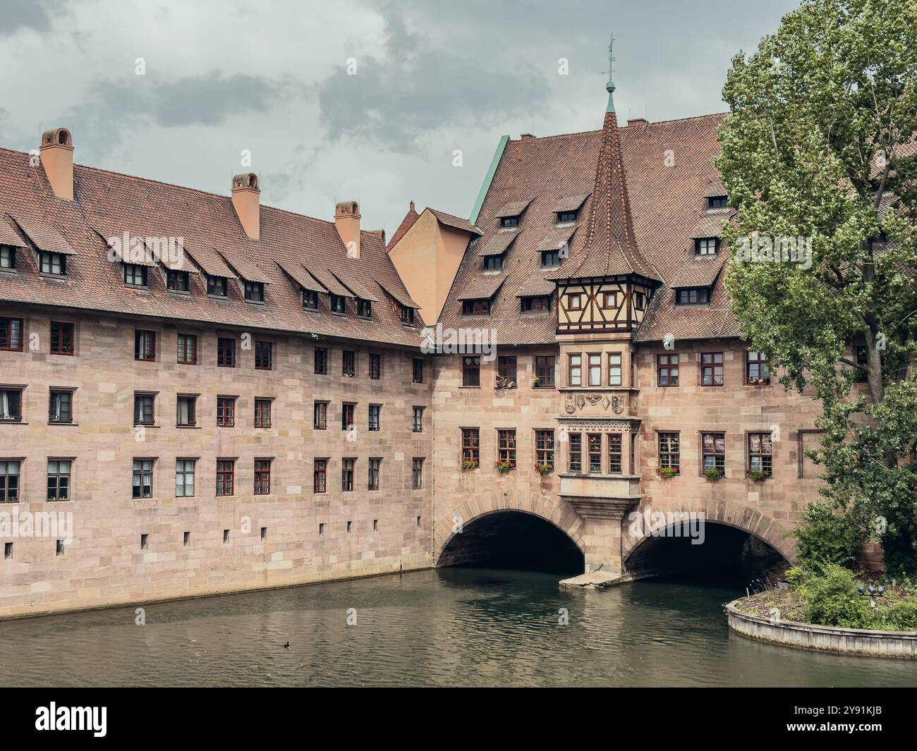 NUREMBERG, GERMANY - JULY 25, 2023: The historic 15th century Heilig ...