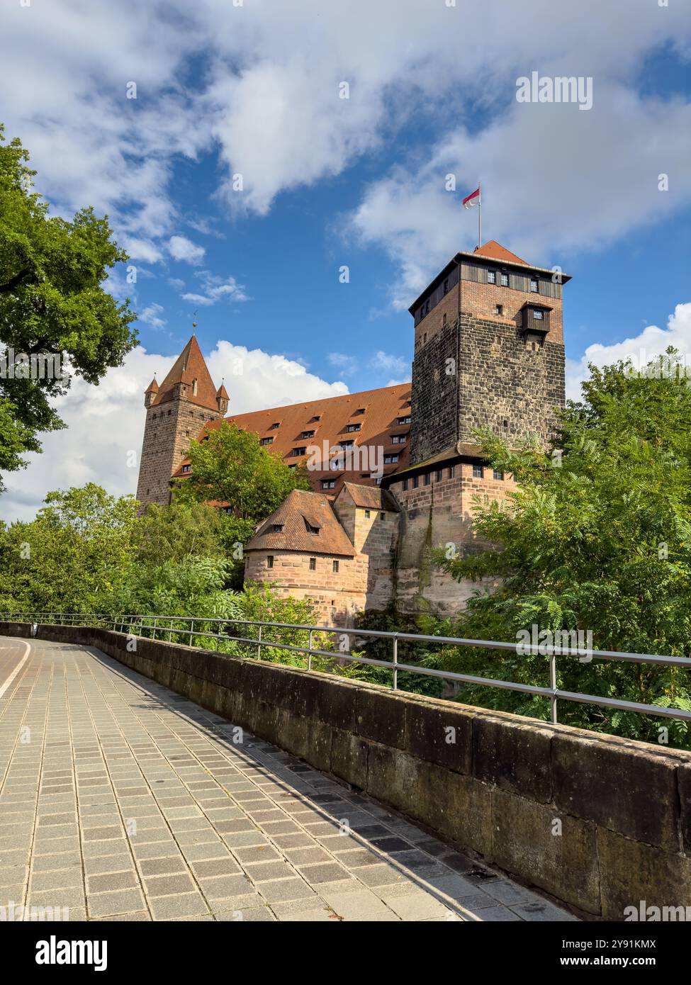 Nuremberg Castle: Pentagonal Tower, Imperial Stables and Luginsland ...