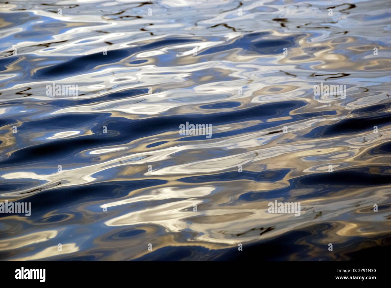 Close up photography of the smooth wavy ripples of the ocean surface ...