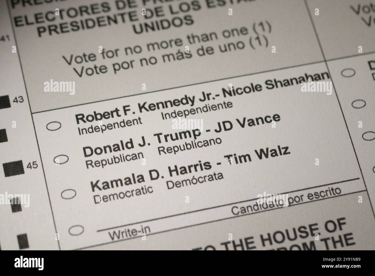 Washington, DC, USA. 7 Oct 2024. Mail-in ballots have been sent to all ...