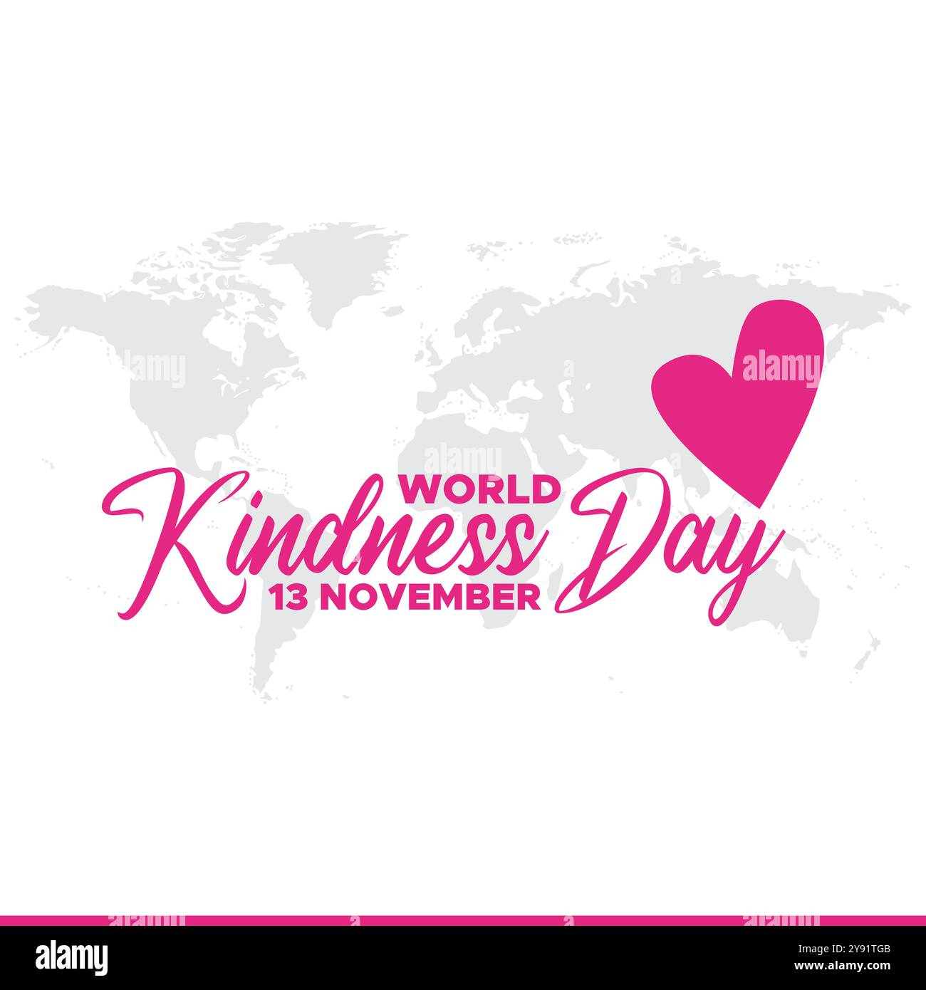 World Kindness Day, 13th November, vector graphic about World Kindness ...