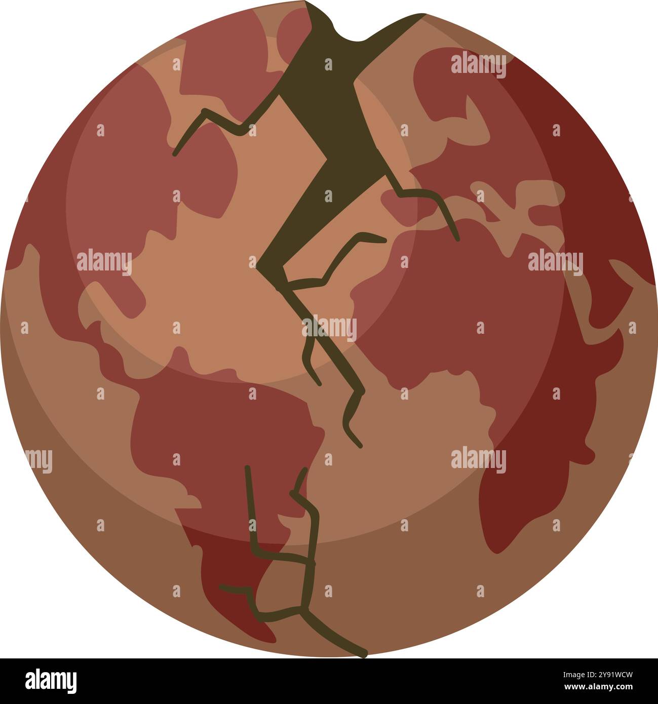 hot planet earth effects of global warming Stock Vector Image & Art - Alamy