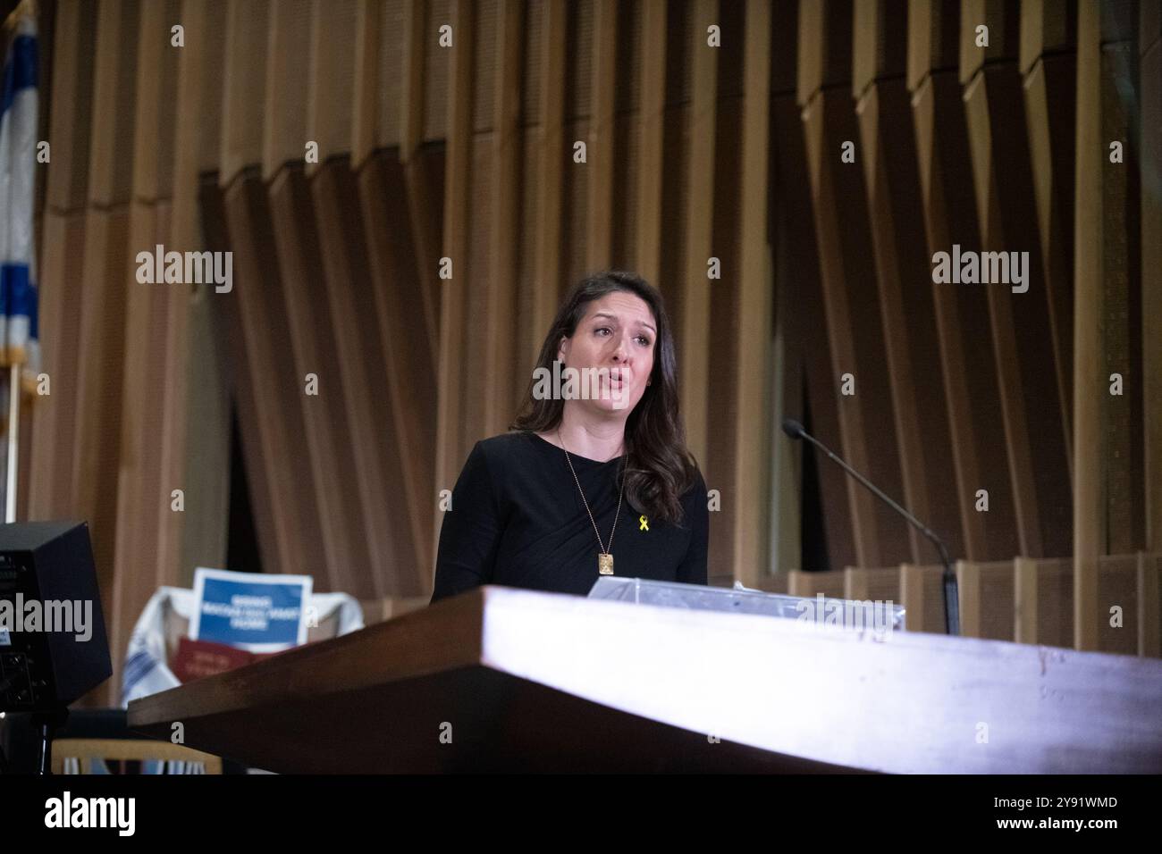 Dallas, Texas, USA. 7th Oct, 2024. LeELLE SLIFER of Dallas TX, tells ...